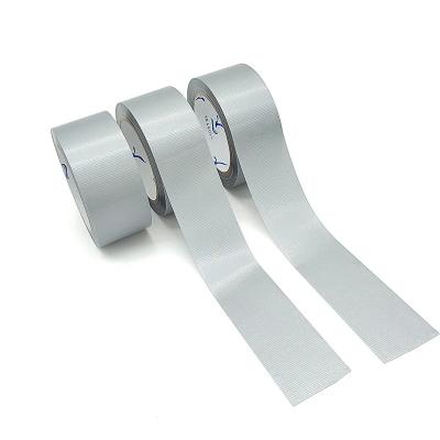 China 1 Inch Silver Cloth Duct Tape With Single Sided Adhesive For Carton Sealing for sale