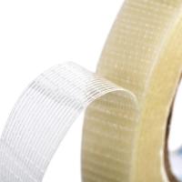 China Custom Fiberglass Mesh Tape with Double Sided Adhesive for Sealing Strips and Banner Curling for sale