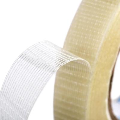 China Custom Fiberglass Mesh Tape with Double Sided Adhesive for Sealing Strips and Banner Curling for sale