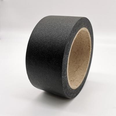 China Direct Self Adhesive Book Binding Black Cloth Duct Tape Single Sided Waterproof for sale