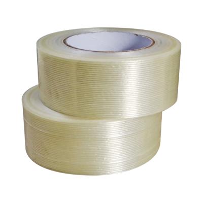 China Waterproof Mono Oriented Fiberglass Filament Tape with 150mic Thickness and 48mm*40m Size for Bundling for sale