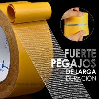 China Double Sided Fiberglass Tape with 72 oz/in Peel Adhesion 45 lbs/in Tensile Strength and 5-7% Elongation at Break for sale