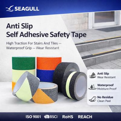 China PVC Non Slip Stair Tape Durable Anti Skid Safety Tape For Industrial Commercial Residential Staircases for sale