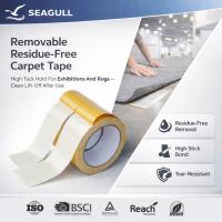 China Professional Residue Free Custom Double Sided Adhesive Carpet Tape For Rug Mat Flooring for sale