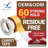 China Heavy Duty Removable Double Sided Adhesive Carpet Tape For Rug Mat Floor for sale