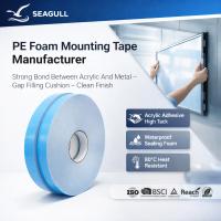 China Custom Double Sided Mounting Adhesive PE Foam Tape For Sign Panel Fixing Cushioning Sealing for sale