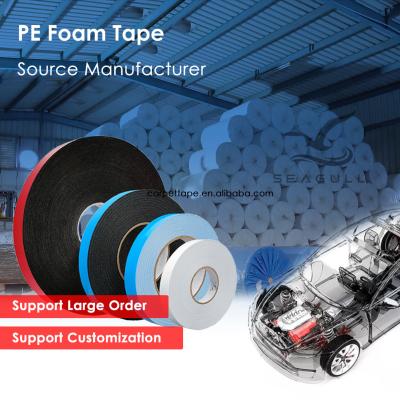 China PE Foam Tape Mounting Red White Blue Green Film Color Adhesive Double Sided Tape Suitable for Sealing Cushioning and Insulation for sale