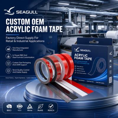 China Custom Acrylic Structural Bonding Foam Tape For Transportation Equipment Assembly for sale