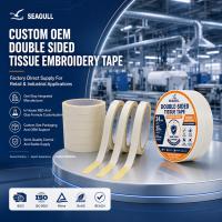 China High Tack Removable Double Sided Embroidery Tissue Tape For Fabric Garment Sewing And Applique for sale