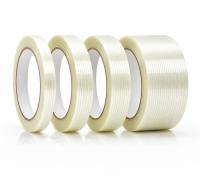 China Fiberglass Filament Tape High Tensile Strapping Tape For Heavy Duty Carton Packaging for sale