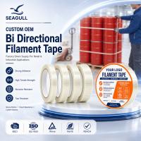 China Cross Filament Tape Heavy Duty Fiberglass Strapping Tape For Carton Box Reinforcement for sale