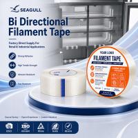 China Heavy Duty Reinforced Bi Directional Filament Tape For Carton Bundling Palletizing Shipping for sale