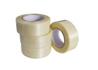 China Single Side Bi - Directional Filament Fiberglass Mesh Tape For Heavy Duty Packaging for sale