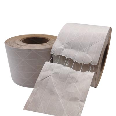 China Single Side Hot Melt Adhesive Thickened Kraft Paper Tape 0.12-0.18mm for sale