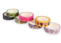 China Solid Color Washi Paper Tape Rubber Adhesive Easily Peels Off Fit Decoration for sale