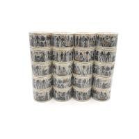 China Writable Decorative Multi Colored Gold Fabric Washi Tape for sale