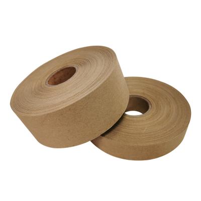 China Water Activated Brown Kraft Wrapping Paper Tape For Carton Case Box Sealing for sale
