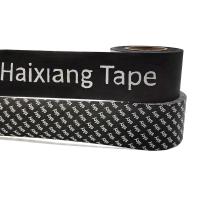 China Environmental Protection Material Single Sided Black Printing Kraft Paper Tape for sale