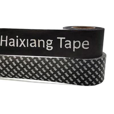 China Environmental Protection Material Single Sided Black Printing Kraft Paper Tape for sale