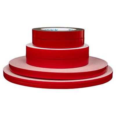 China Single Sided Red Custom Size PE Foam Tape For Securing Wireway for sale