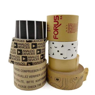 China Direct Printing And Threading Environmentally Friendly Kraft Paper Tape for sale