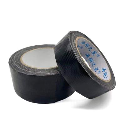 China Hot Selling Single Sided Black No Residue Fiber Cloth Tape for sale