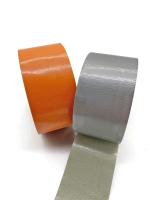 China 70 Mesh 350 Mic Heat Resistant Silver Duct Tape Jumbo Roll Carpet Fixing / Binding for sale