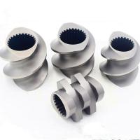 China Twin Screw Extruder Elements 38CrMoAlA Alloy Steel Bimetallic Screw Segments for Plastic Machine for sale
