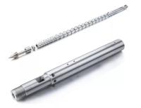 China HDPE LDPE Twin Screw and Barrel for Plastic Extruder Machine 38CrMoAlA Nitriding for sale