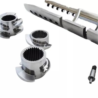 China 316L Twin Screw Barrel for PVC Extruder - 20-135mm Diameter Range with 58-65HRC Hardness for sale