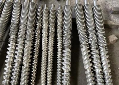 China Screw Elements 38CrMoAla Nitride Steel HV800-900 Depth 0.4-0.7mm for Twin Screw Extruder for sale