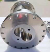 China 80/156 Twin Bimetallic Conical Screw and Barrel for Plastic Extruder - 300-360 kg/h Capacity, D12-D300mm Screw Diameter for sale