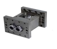 China Bimetallic Twin Screw Barrel for Wood Plastic Composite Pellet Extruder 20-135mm for sale