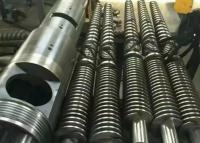 China Conical Parallel Twin Screw Barrel for PVC PP PE Extrusion φ65/2 φ80/2 Durable Bimetallic for sale