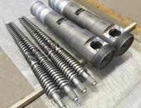 China Conical Twin Screw Extruder Barrel Nitrided 51/105 55/113 65/132 80/156 92/188 for sale