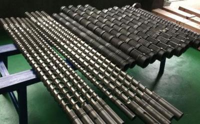 China Spray Welding Single Extruder Screw and Barrel for PVC Extrusion 38CrMoAlA Nitrided for sale