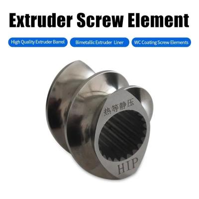 China Twin Plastic Extruder Bimetallic Screw and Barrel for Extrusion 50mm to 135mm for sale