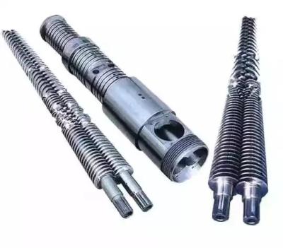 China Nitrided Conical Twin Screw Barrel 51/105 65/132 80/156 for Extruder Machine for sale