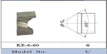 China KE-6-60 Cutter Dressing Blades for Pneumatic Tip Dresser 1200 RPM Polishing Cap Tips for sale