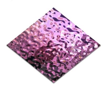 China ASTM A240 304 316 Ripple Decorative Stainless Steel Sheet Plate 1.5mm for sale