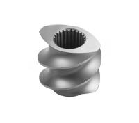 China Bimetallic Extruder Screw Element for Wood Plastic Twin Screw Extruder 60mm for sale