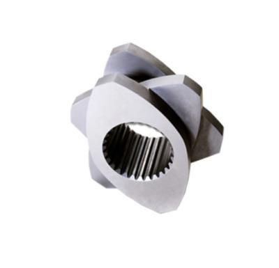 China Parallel Twin Screw Extruder Screw Elements 35mm Diameter High Wear Resistance Spare Parts for sale