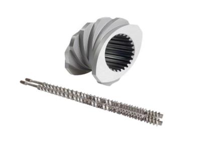 China 38CrMoAl Nitrided Bimetallic Parallel Twin Screw Barrel for PVC Sheet Plate 1000-1200HV for sale