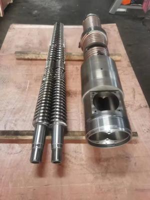 China 92 / 188 High Output Conical Twin Screw Barrel For Plastic Machinery for sale