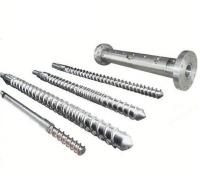 China HDPE Bimetallic PVC Screw and Barrel with Flange 38CrMoAlA Nitriding Hardness HV950 for sale