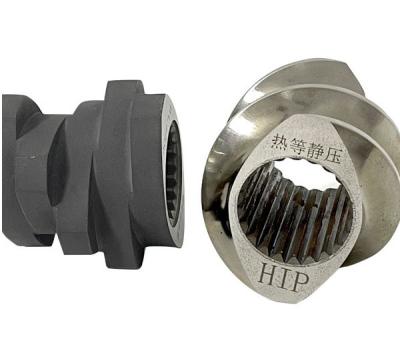 China Parallel Twin Screw Extruder Screw Elements 35mm Durable Alloy Spare Parts for sale