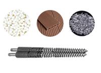 China 30mm Bimetallic Nitrided Conical Twin Screws Spare Parts for sale