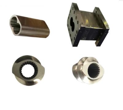 China Co-Rotating Parallel Twin Screw Barrel for Plastic Extrusion D12-D300mm L/D 10-26 for sale