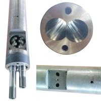 China PVC Parallel Twin Screw Barrel for Mikrosan MCV55 MCV67 MCV68 MCV110 MCV135 for sale
