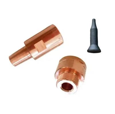 China CuCrZr Nut Welding Electrode Cap Cover with KCF Pins M6 M8 M10 for Projection Welding for sale